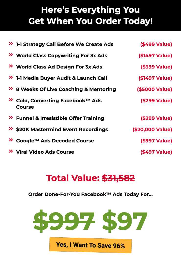 A Stacked Offer With The Value Of Each Product